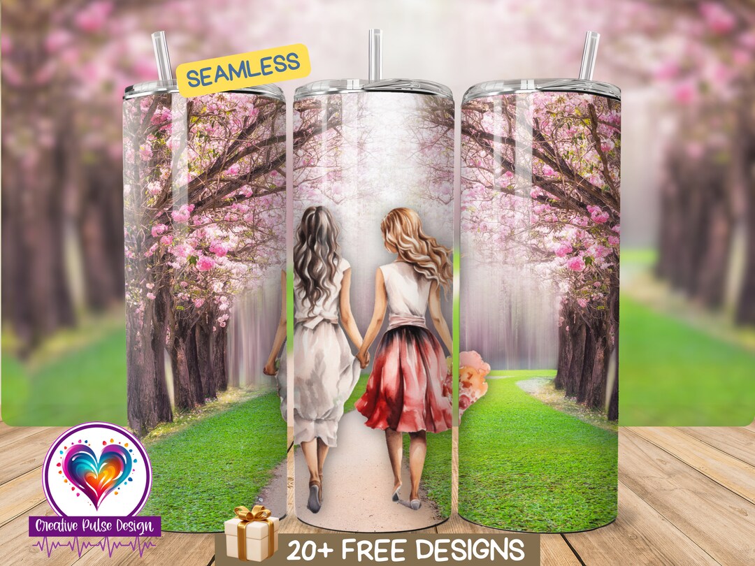 Friends 20 Oz Skinny Straight Tumbler Wrap, Sublimation Design ...