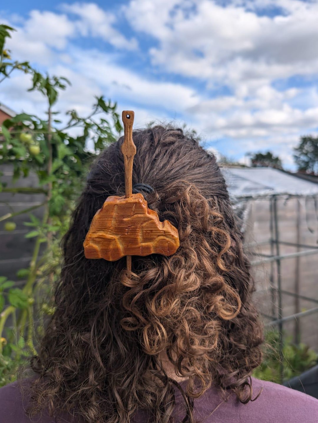 Handmade Upcycled Sword in the Stone Hairpin Medieval Fantasy Wooden ...