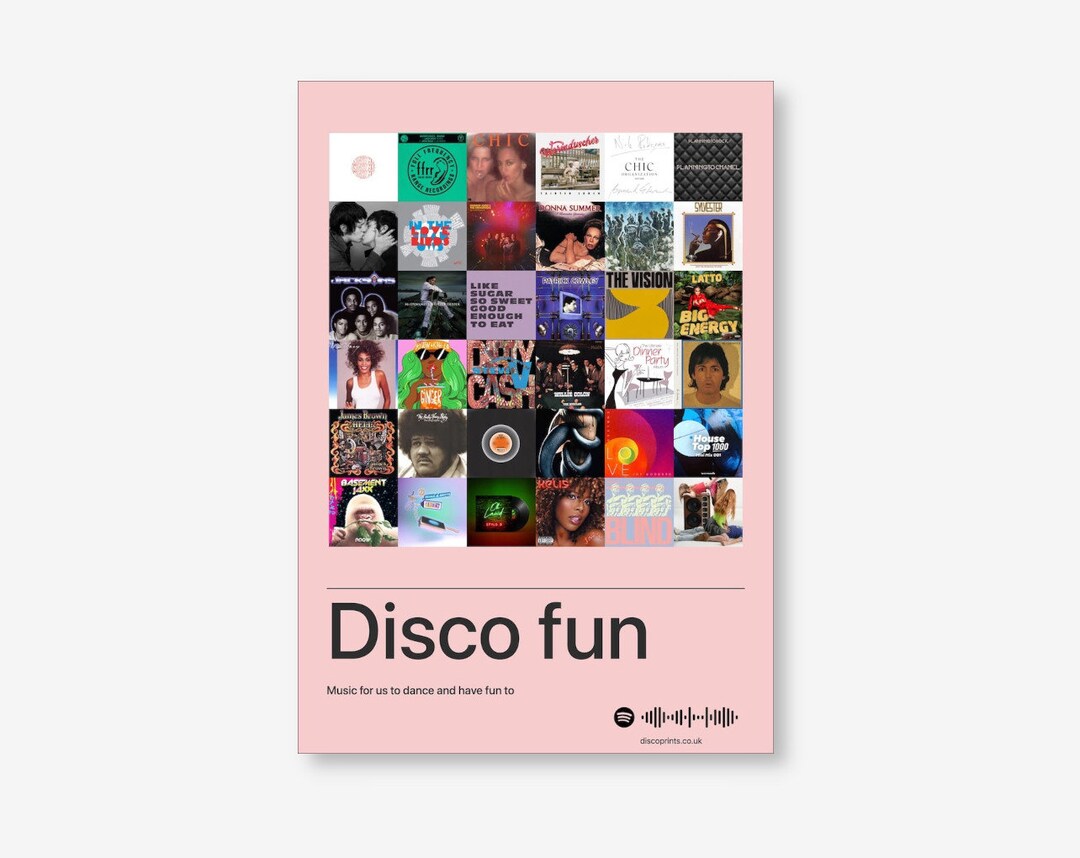 Spotify Playlist Poster - Etsy