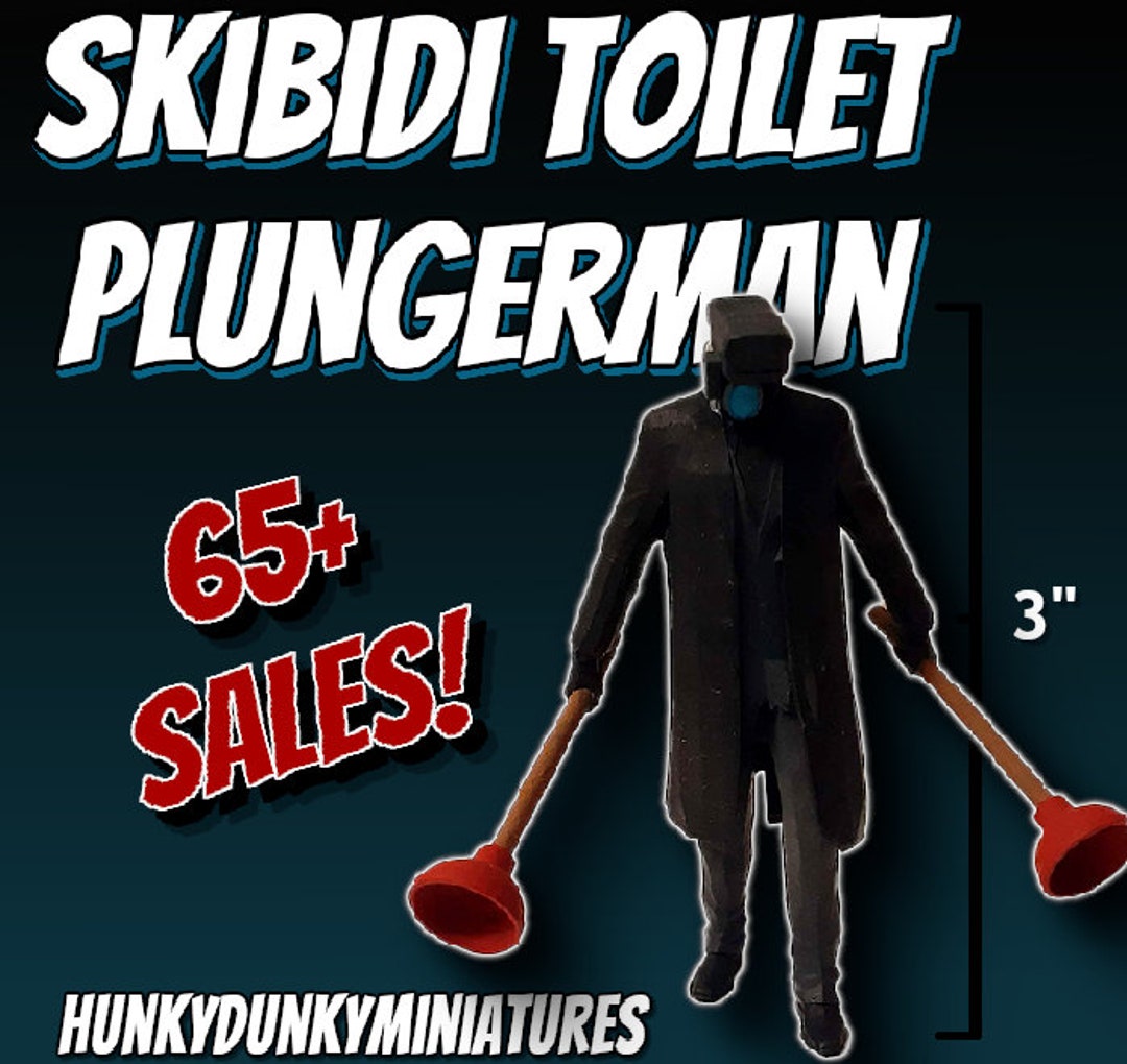 Skibidi Toilet 3-inch Plungerman Miniature - Etsy