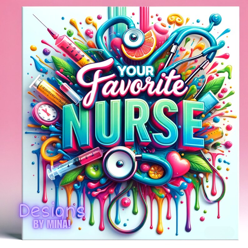 Your Favorite Nurse Card Bundle Nurse Appreciation Card, Nurse Grad ...