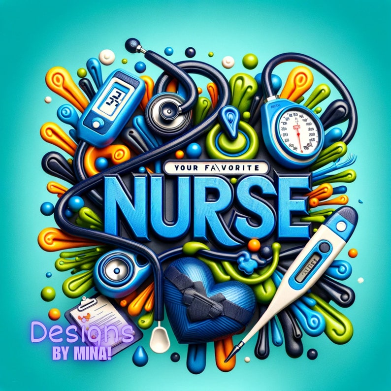 Your Favorite Nurse Card Bundle Nurse Appreciation Card, Nurse Grad ...