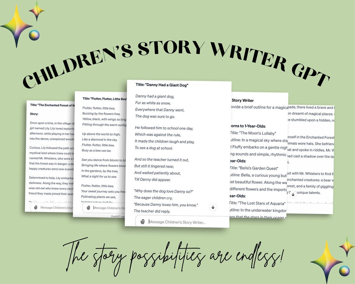 Children's Story Writer GPT Magical Ai-powered Art and User Guide ...