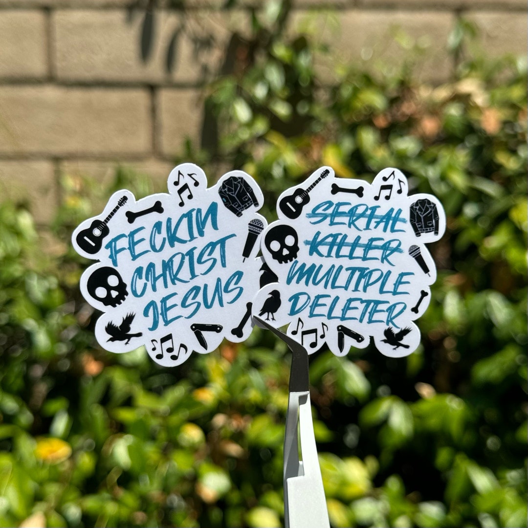 Leather & Lark Inspired Vinyl Stickers, Feckin' Christ Jesus, Serial ...