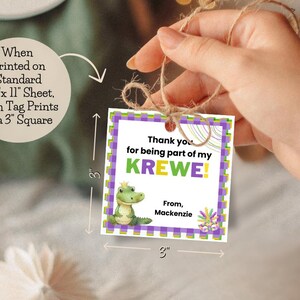 Editable Mardi Gras Gift Tags – Party Favor Treat Bag Designs (digital ...
