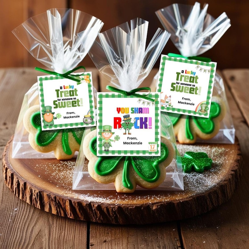 Printable St. Patrick's Day Gift Tags – Personalized St. Paddy's Treat ...