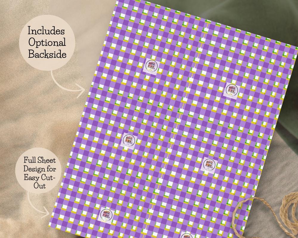 Editable Mardi Gras Gift Tags – Party Favor Treat Bag Designs (digital ...