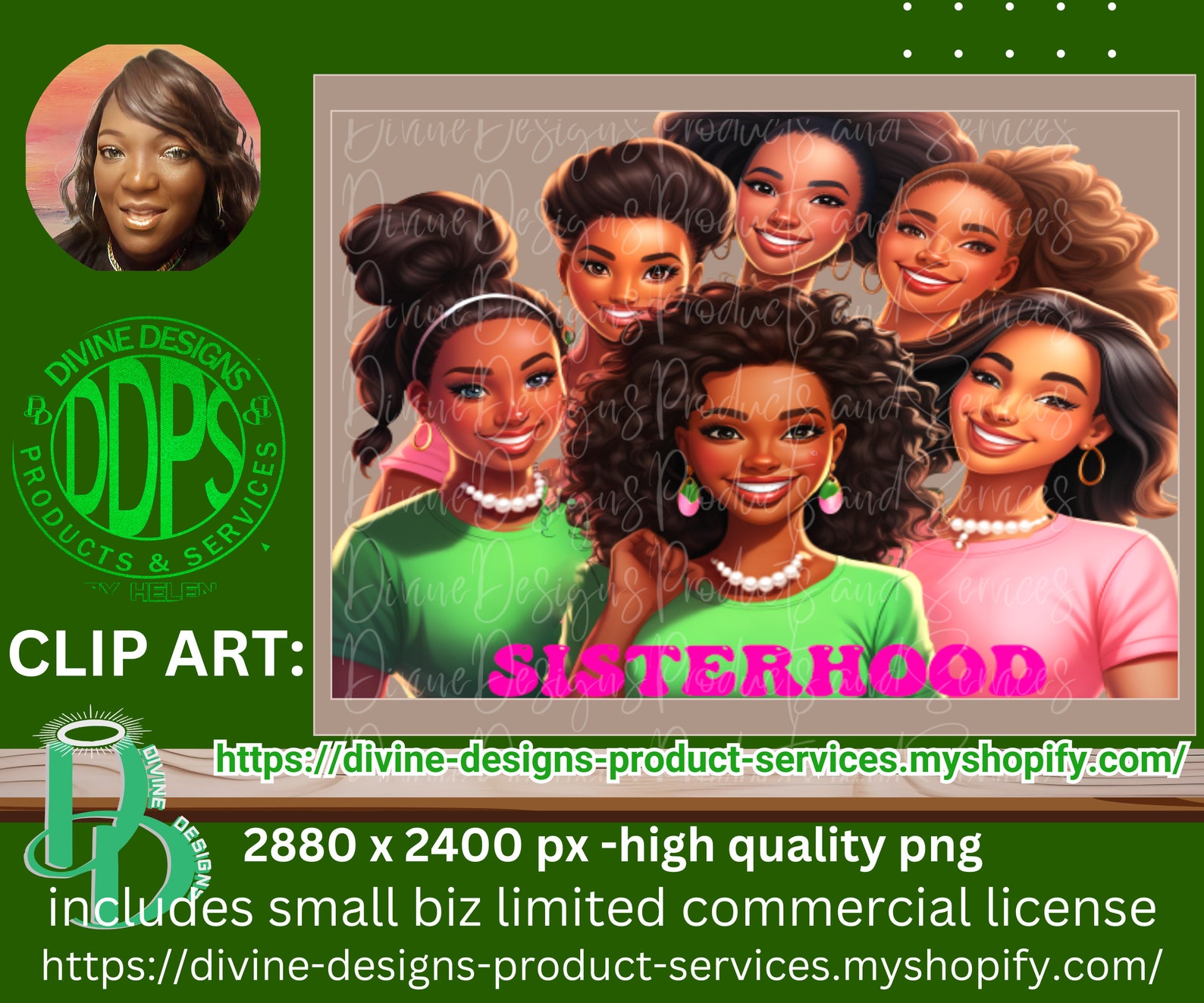 Sorority Sisters Clipart Set, Sorority Clipart, Sorority Girls Clipart ...