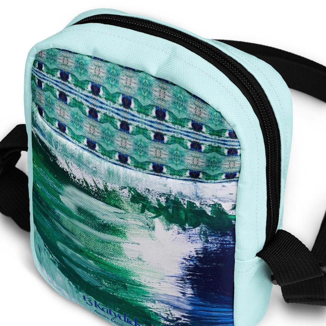 Abstract Crossbody Bag, Design From Artist Original Handmade Oil ...