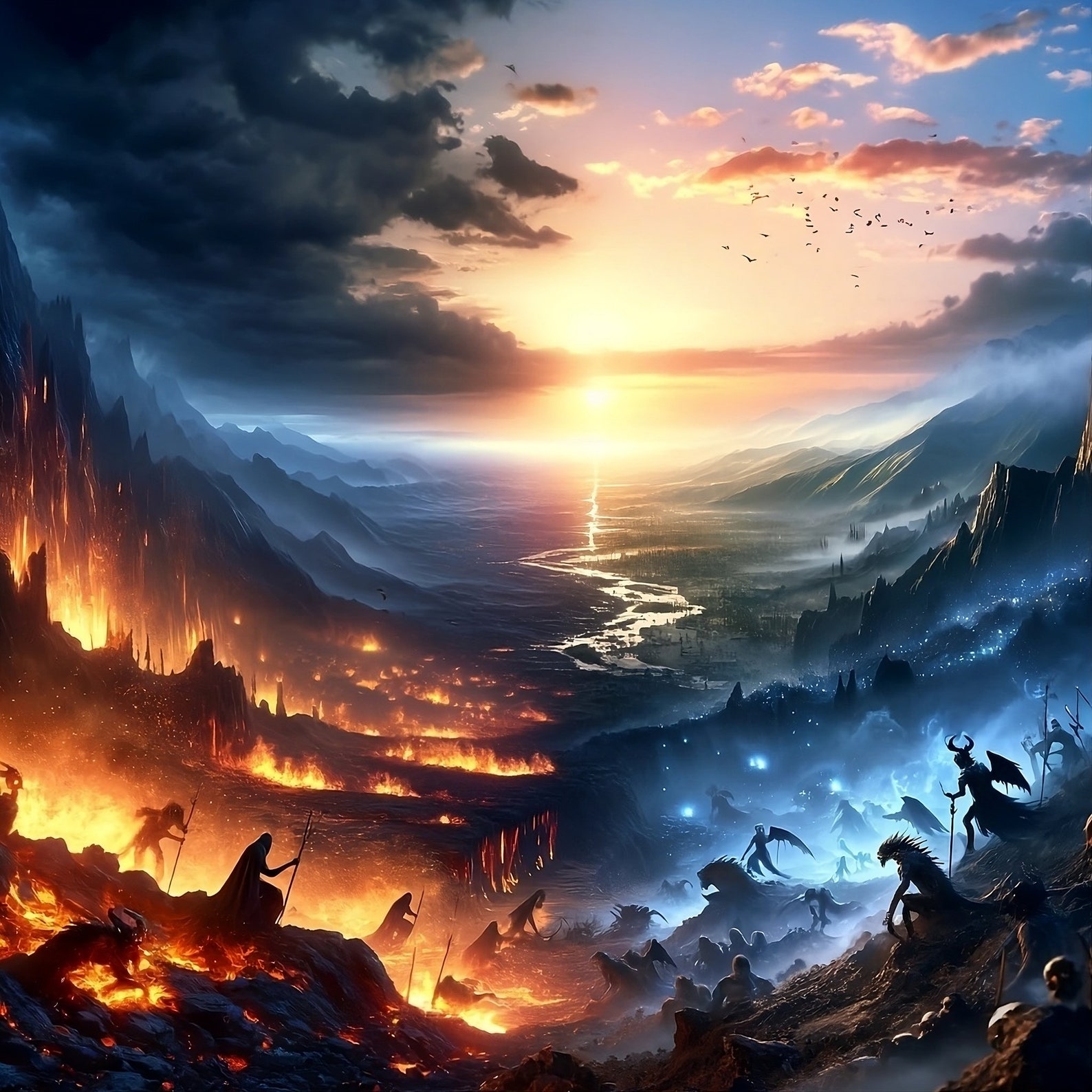 Battles of Light and Dark - Etsy