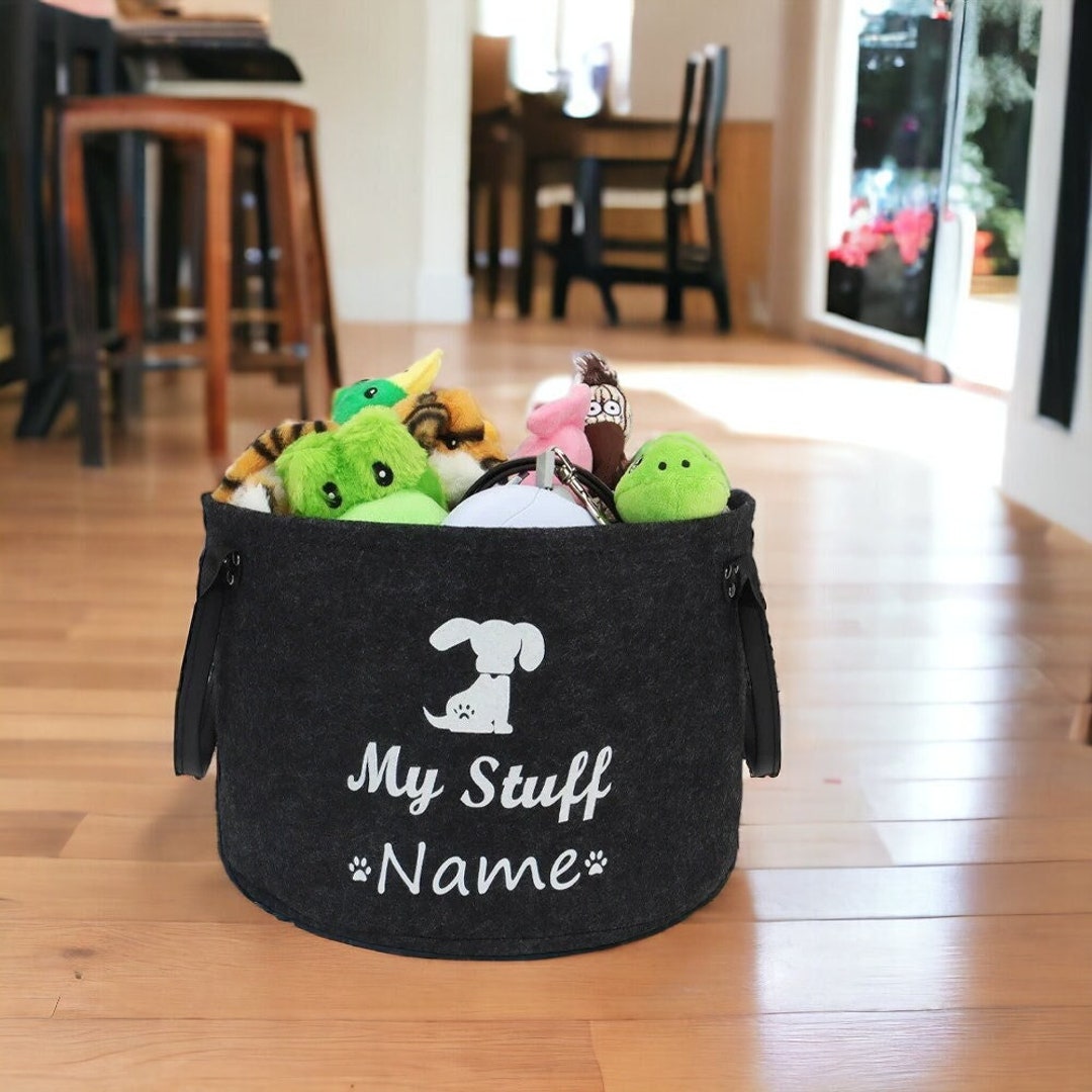 Custom Dog Toy Basket,personalized Dog Toy Basket,custom Dog Storage ...