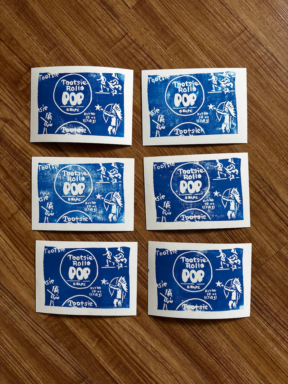 Tootsie Pop Wrapper Linocut Mini Print (V.1) - Etsy