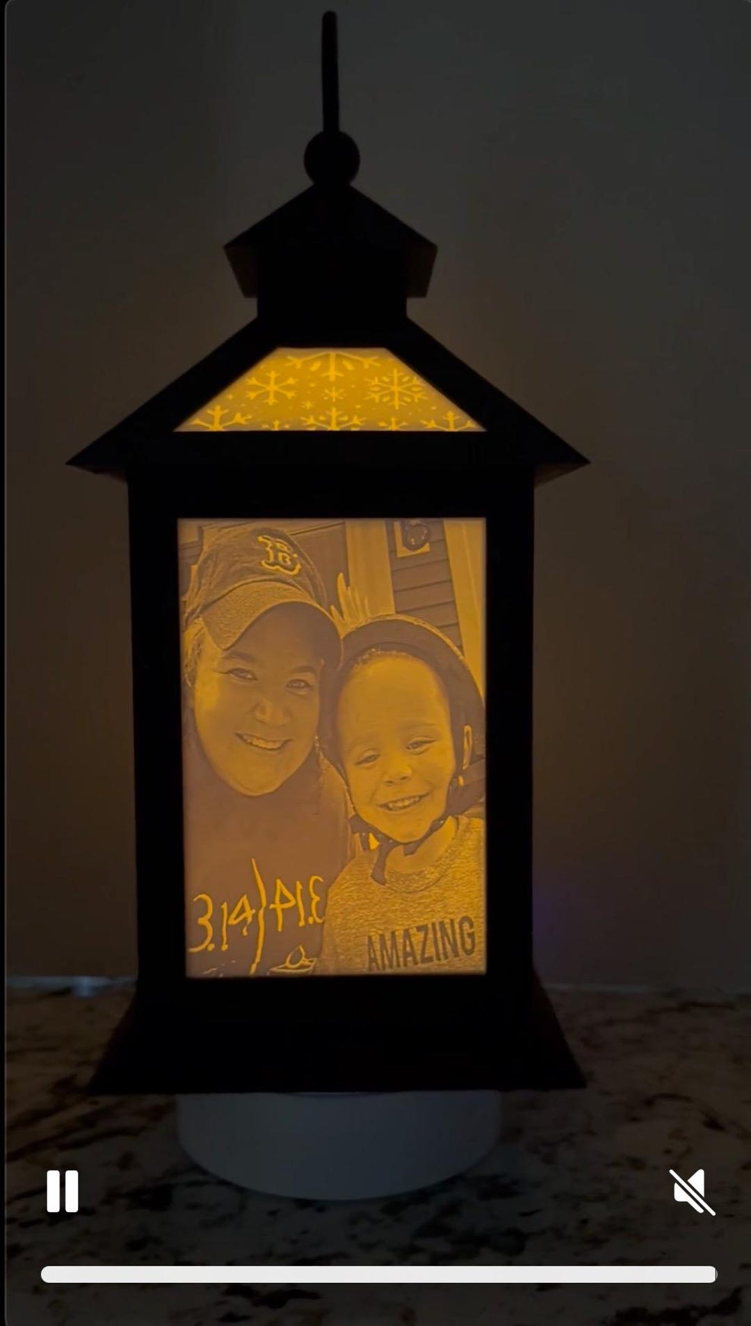 Personalized Lithophane Lantern: Custom 3D Photo Gift - Etsy