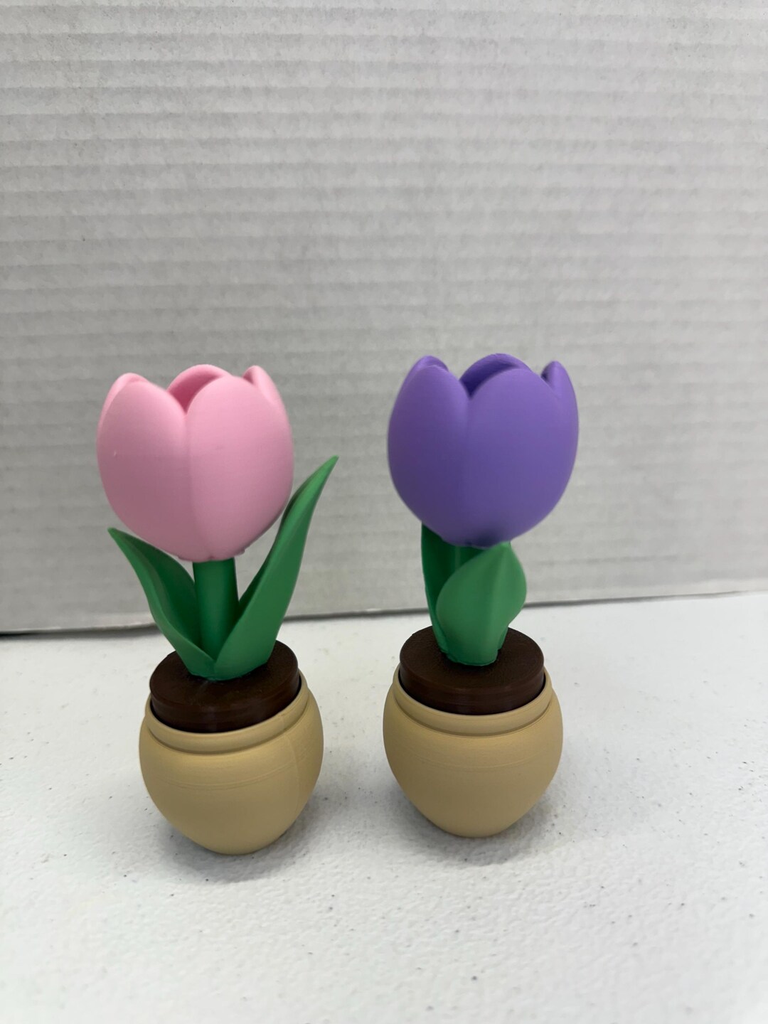 3D Printed Tulip Clicker - Faux Plant in Decorative Pot - Interactive ...
