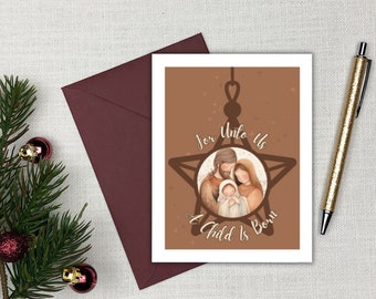 Nativity Scene,christmas Card Printable, Christmas Greeting Card ...