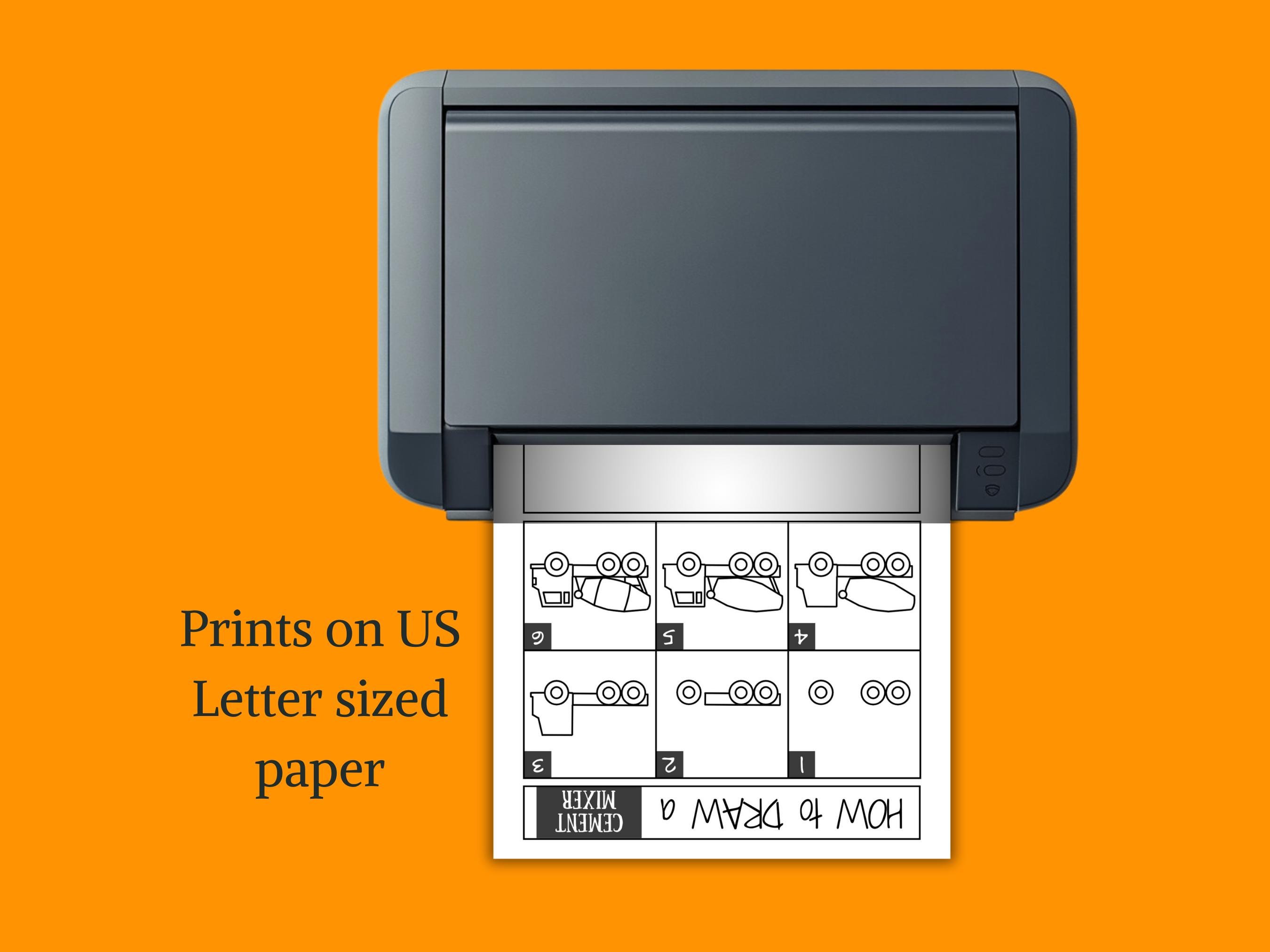 How to Draw Construction Trucks Worksheets. Step by Step Kids Drawing ...