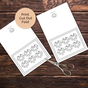 Valentine's Day Coloring Card Printable Bundle, Color Your Own Gem ...