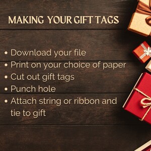 Printable Merry Christmas Puppy Dog Gift Tags - Etsy