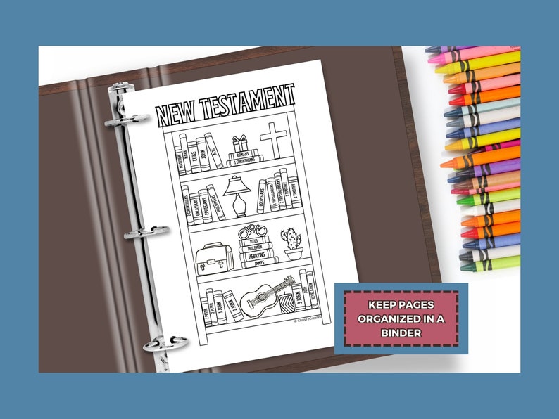 Bible Reading Tracker Bundle for the New Testament, Coloring Bible ...