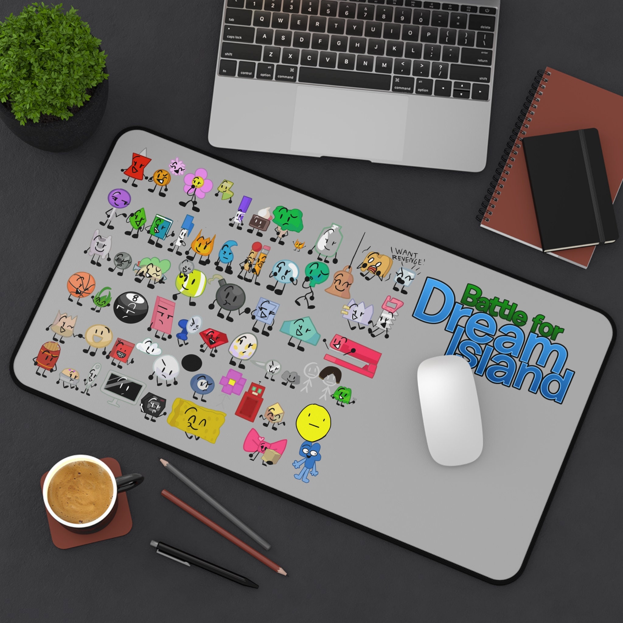 BFDI Fan-art Inspired BFDI Wiki Desk Mat - Etsy UK