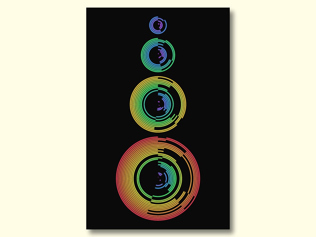 Golomb's Disc - Rainbow (11"x17" Math Poster) - Etsy