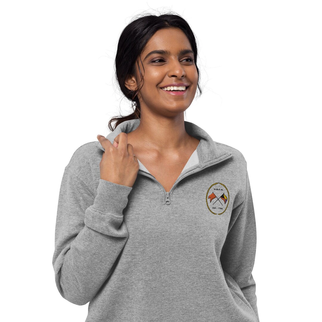 USCG Bravo Zulu Embroidered Unisex Fleece Pullover - Etsy