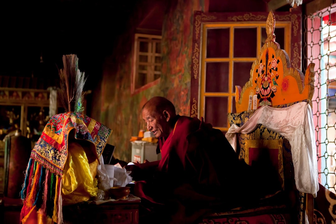 Samye Monastery Lama - Fine Art Photography Print - Limited Edition ...
