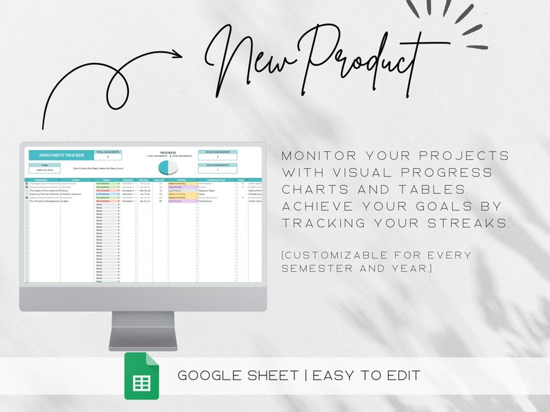 Assignment Tracker | Student Exam Planner | Semester Yearly Journal ...