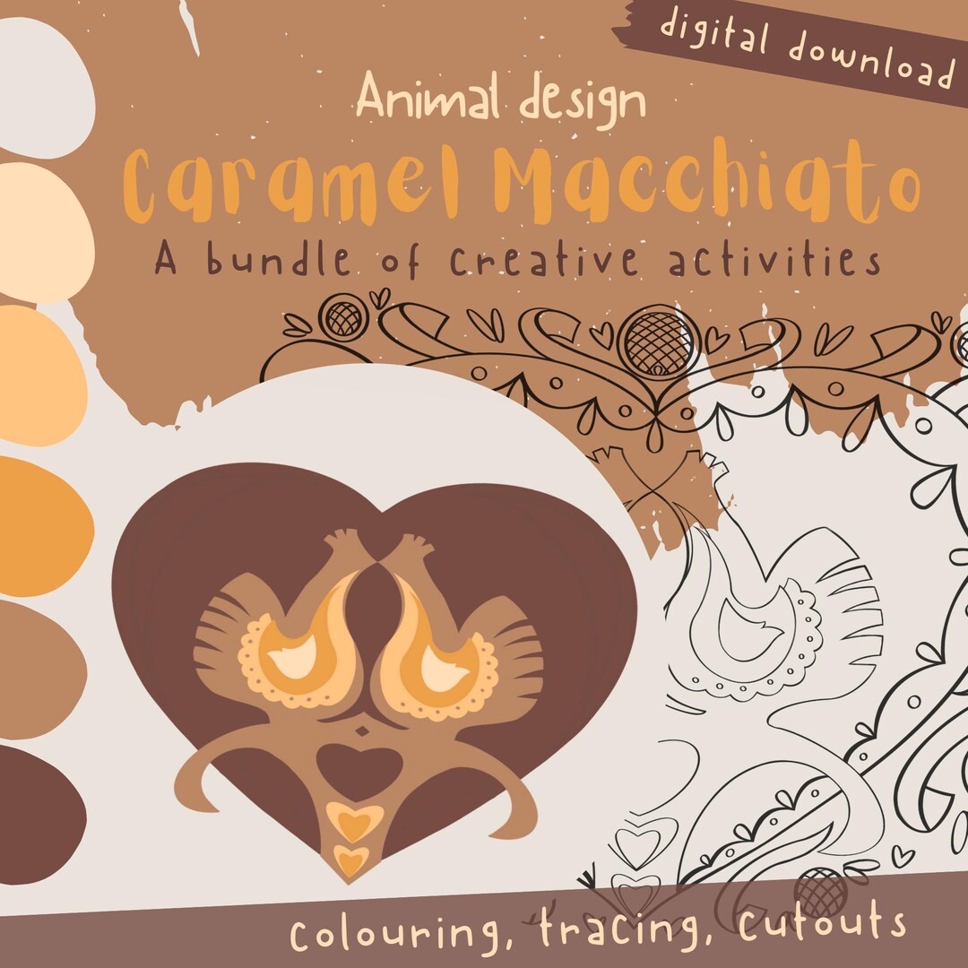 Colouring Pages for Adults PDF, Tracing Outlines, Digital Colouring PNG ...