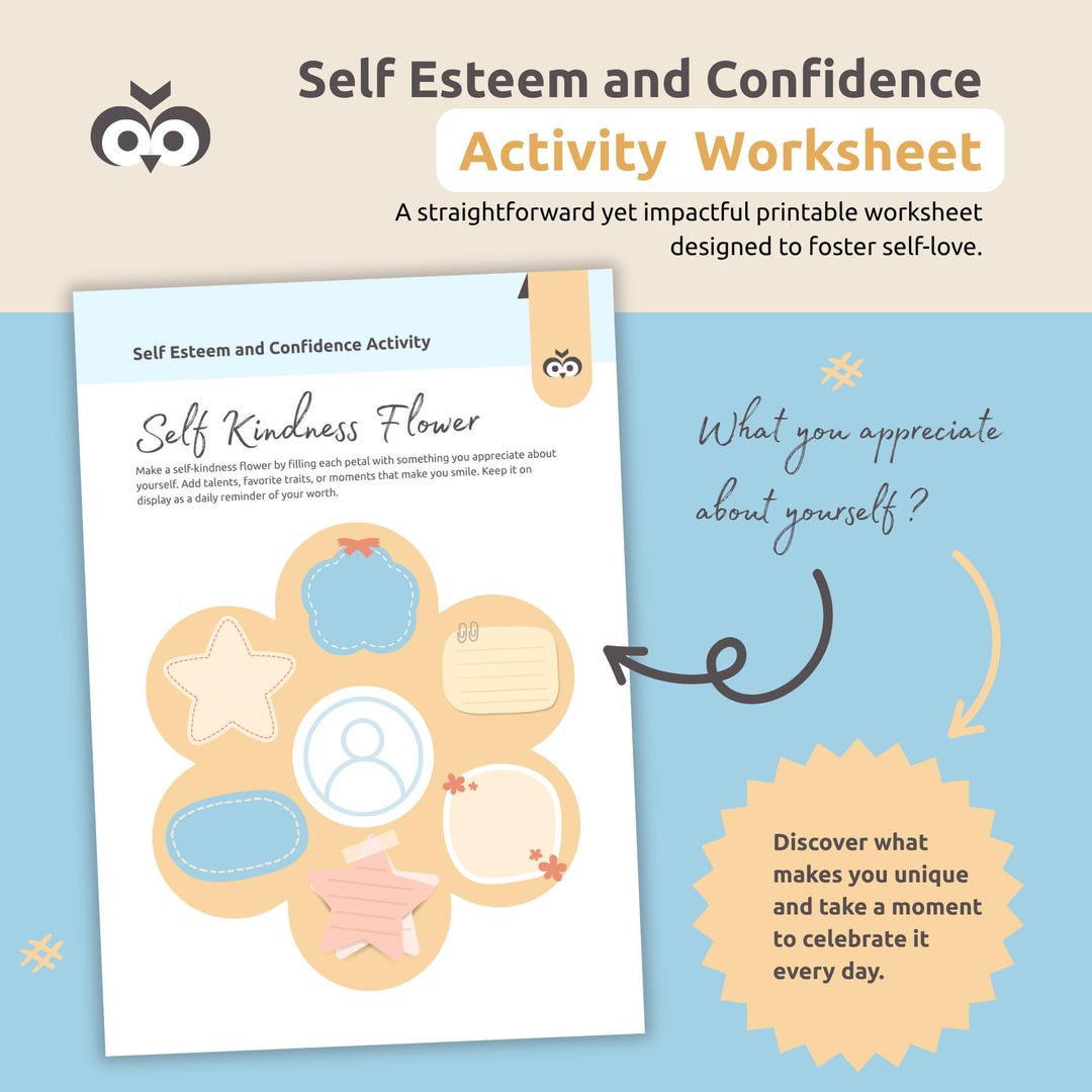 Rebuild Self-confidence Worksheet for Low Days - the Self-kindness ...