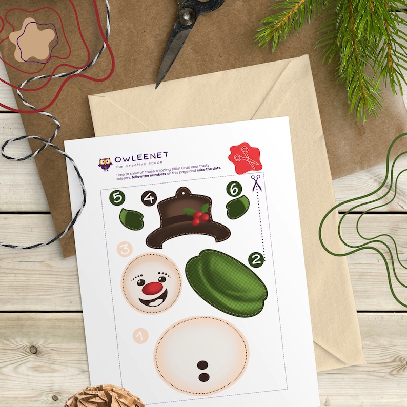 Christmas Game Paper Craft for Kids Printable Educational Art - Etsy