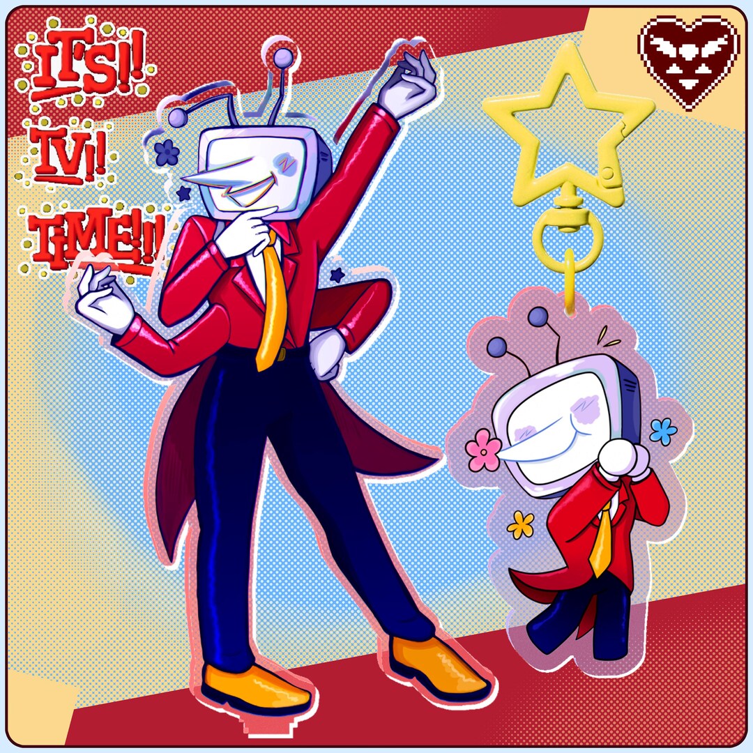 TV Time Tenna Keychain and Standee || Deltarune - Etsy