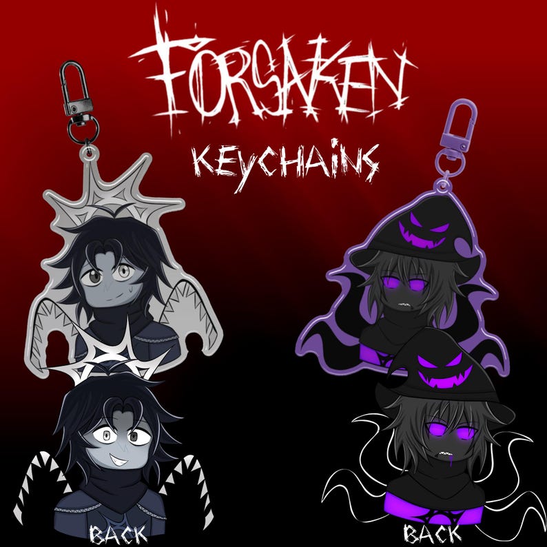 Forsaken Twotime and Azure Roblox Keychains - Etsy