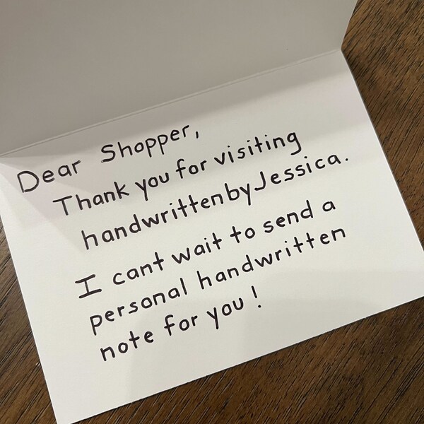 Handwritten Christmas Cards - Etsy