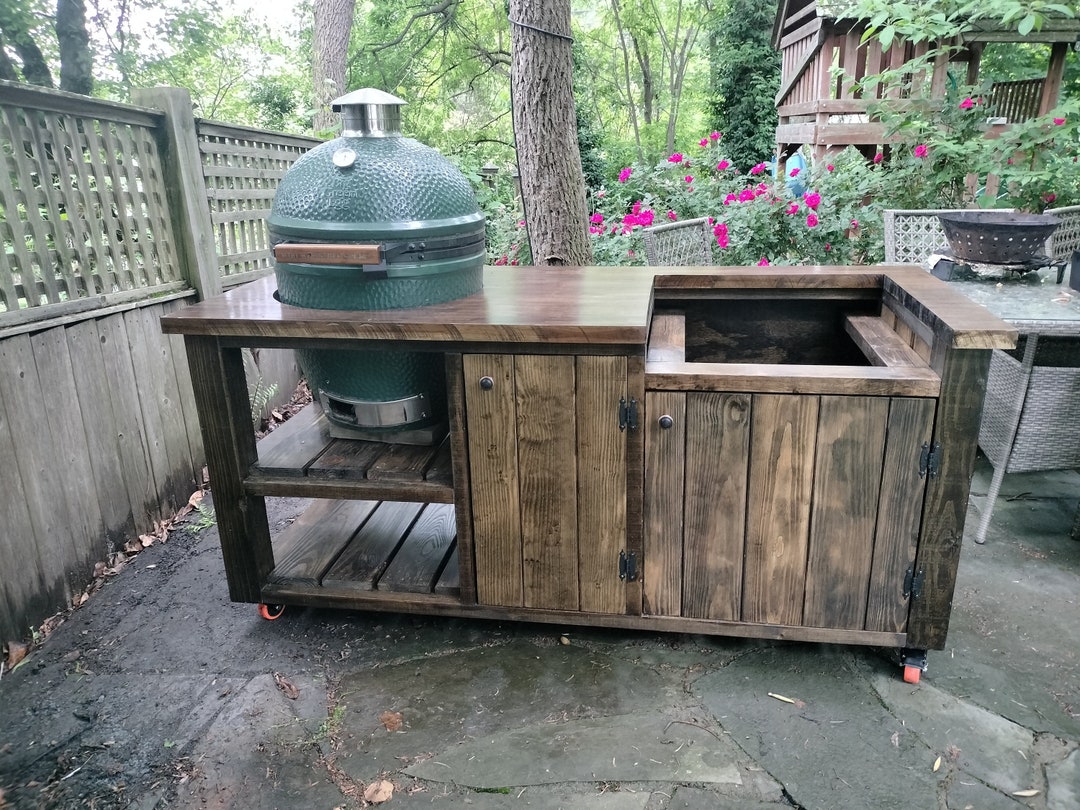 Big Green Egg and Griddle Table - Etsy