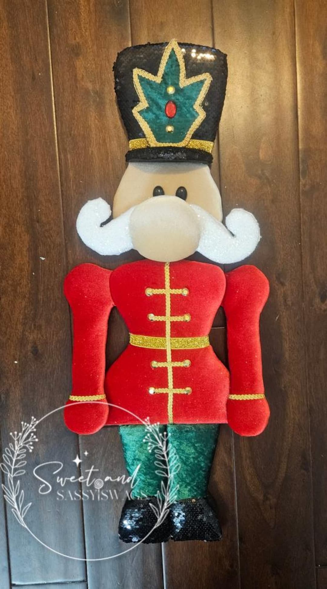 Nutcracker Wreath Attachment, Mr. Crackers, Nutcracker Decor, Christmas ...