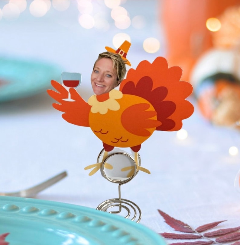 Thanksgiving Turkey Place Cards: Custom Table Decor (printable Template ...
