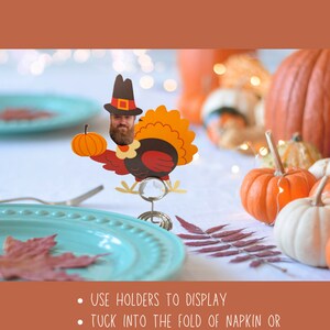 Thanksgiving Turkey Place Cards: Custom Table Decor (printable Template ...