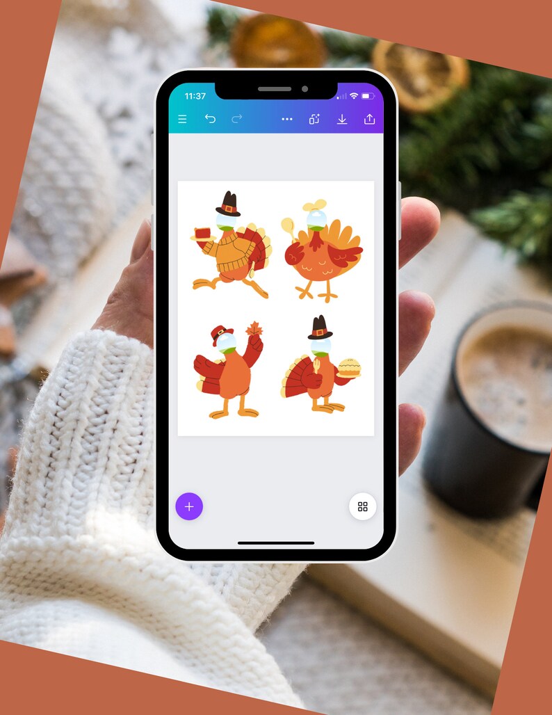Thanksgiving Turkey Place Cards: Custom Table Decor (printable Template ...