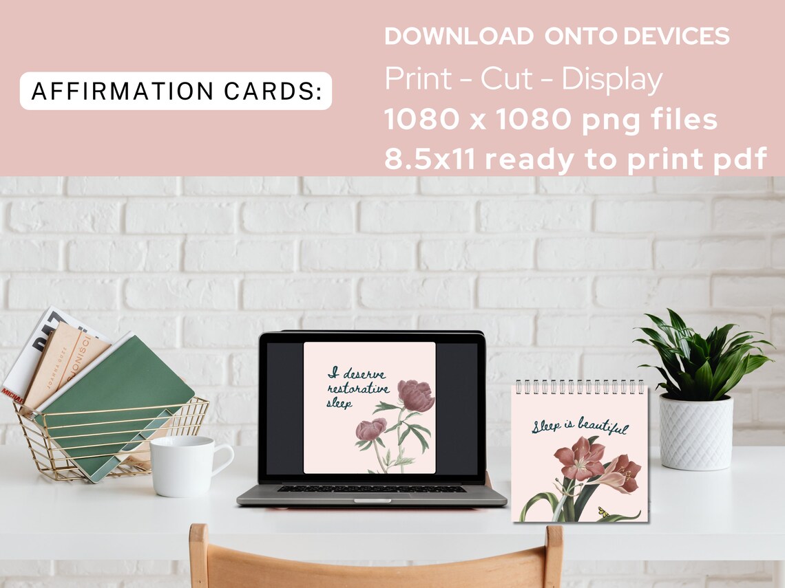 Vintage, Affirmation Cards, Affirmation Cards Printable, Printable ...