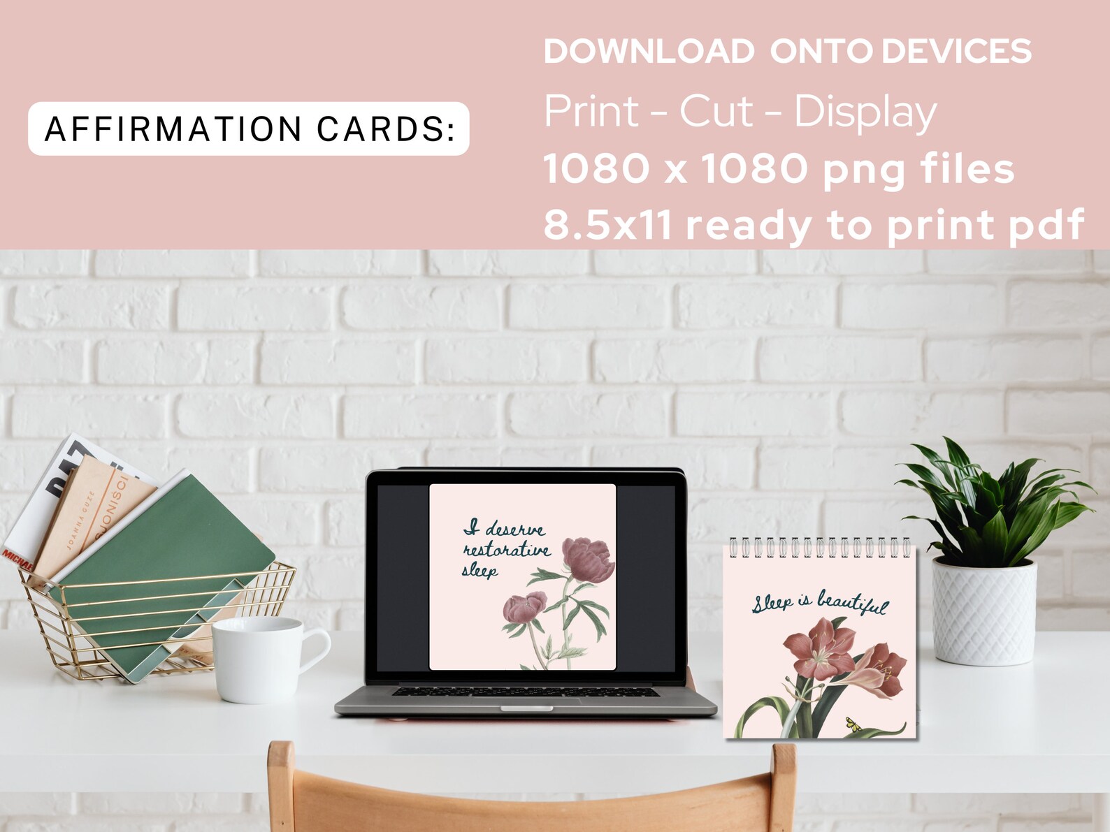 Vintage, Affirmation Cards, Affirmation Cards Printable, Printable ...