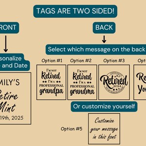 Personalized Retirement Party Favors - Custom Mint Labels - Unique ...