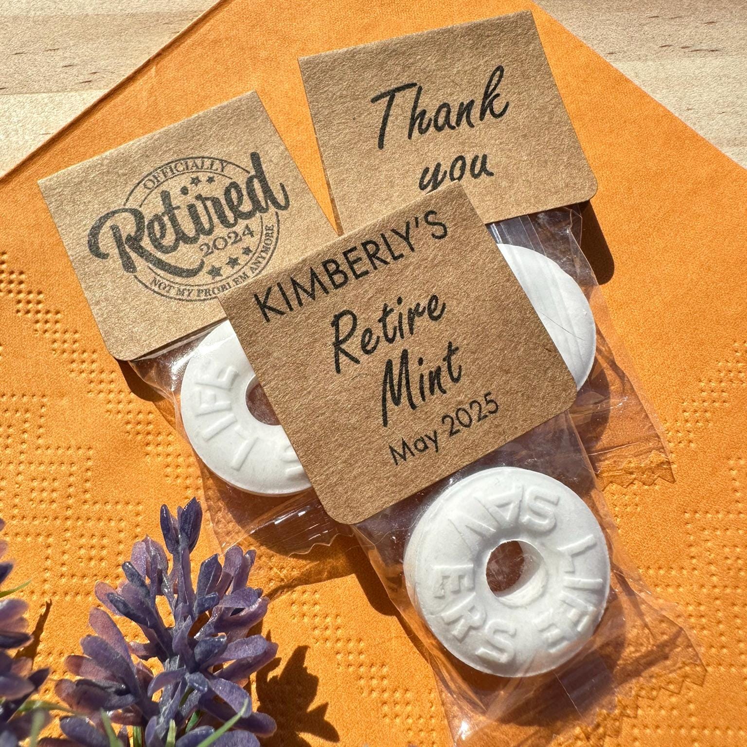 Custom Retirement Party Favors for Guest in Bulk - Personalized Mint ...