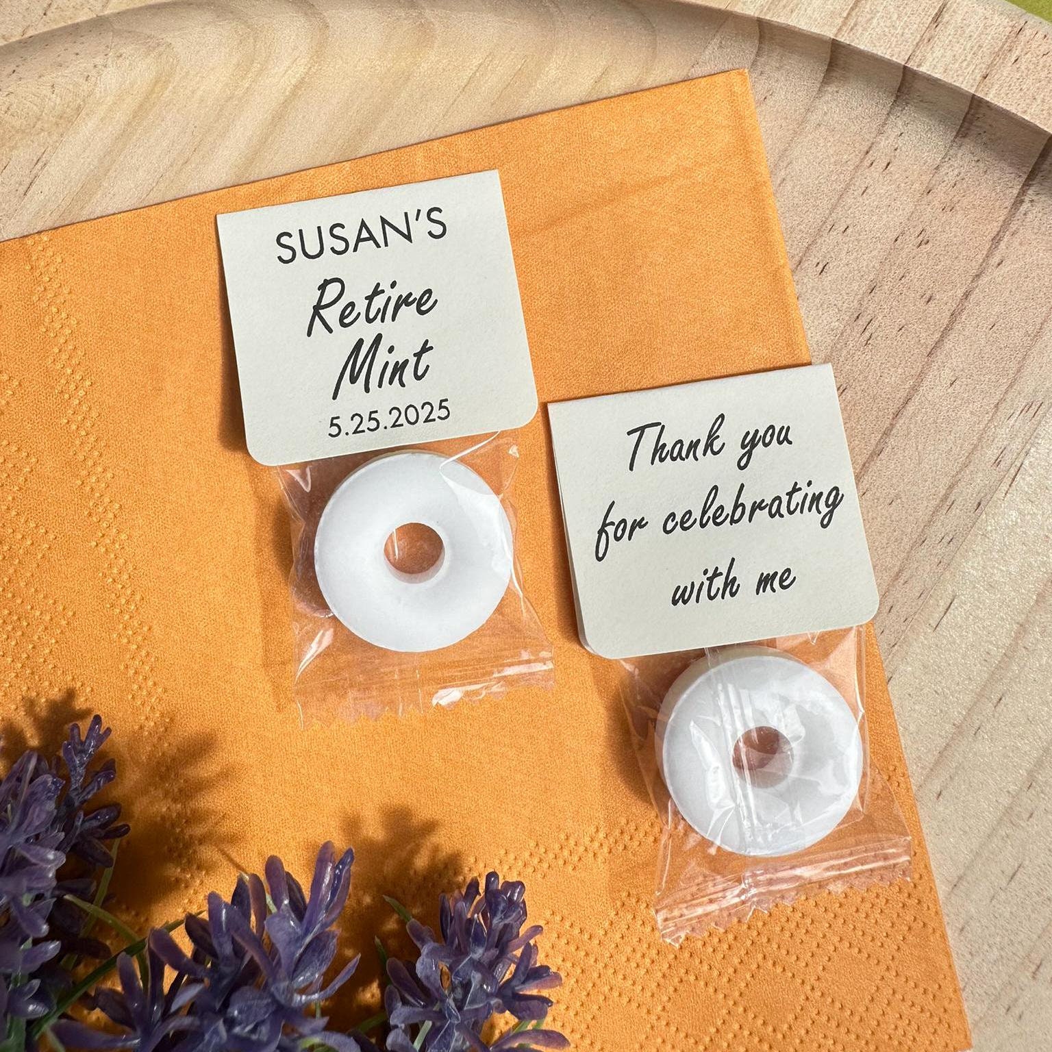 Custom Retirement Party Favors for Guest in Bulk Personalized Mint ...