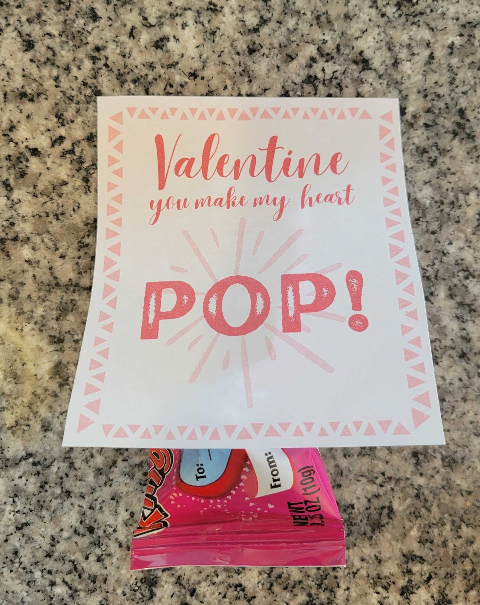 Ring Pop Valentine, Pop It Valentine, Popcorn Valentine, Printable ...