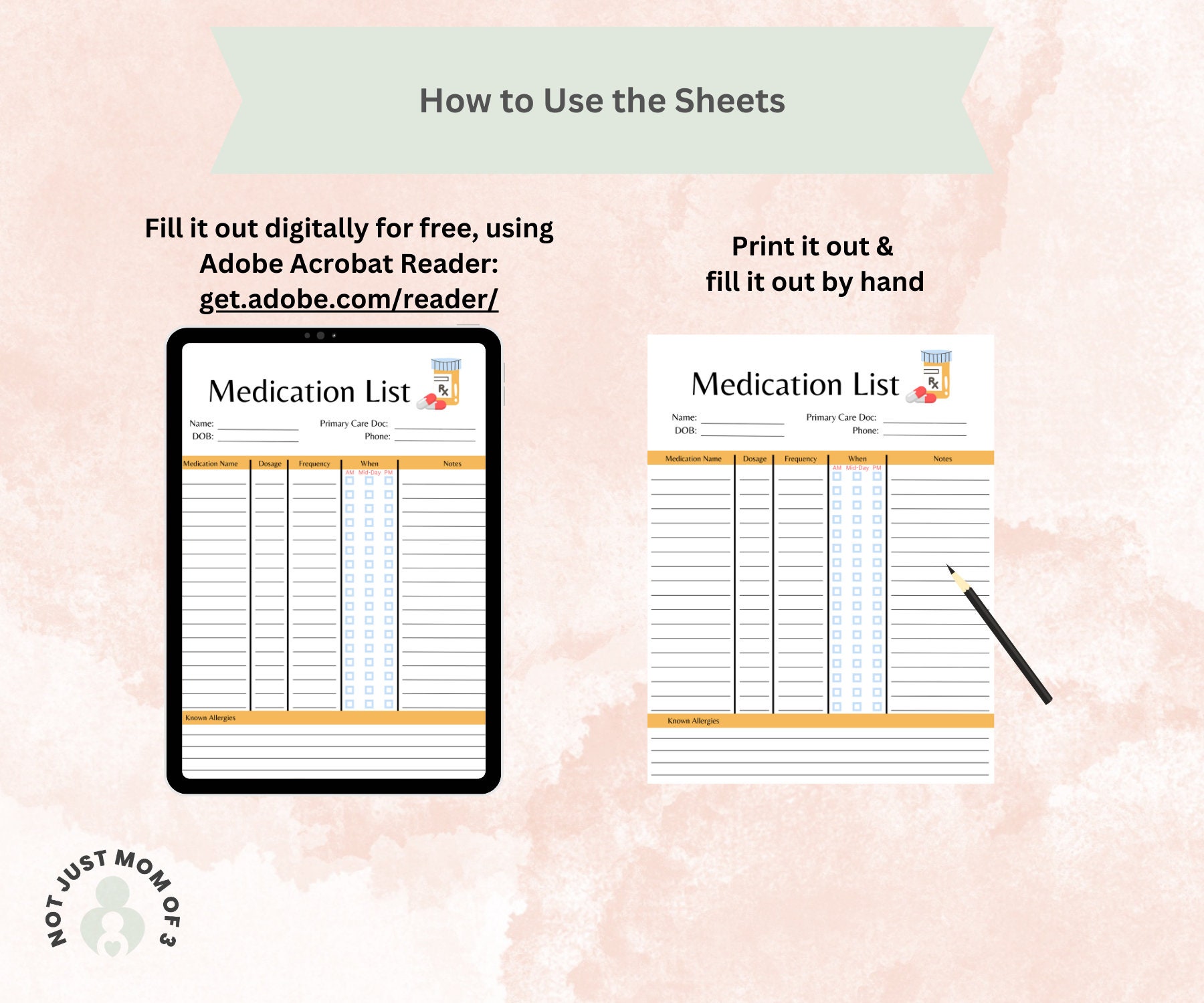 Printable Medication List and Tracker: Comprehensive Healthcare ...