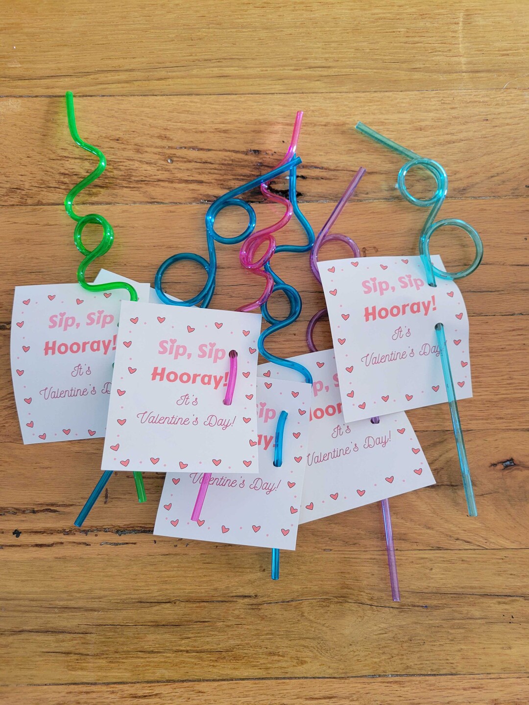 Crazy Straw Valentine, Silly Straw Valentine, Printable Valentine Card ...