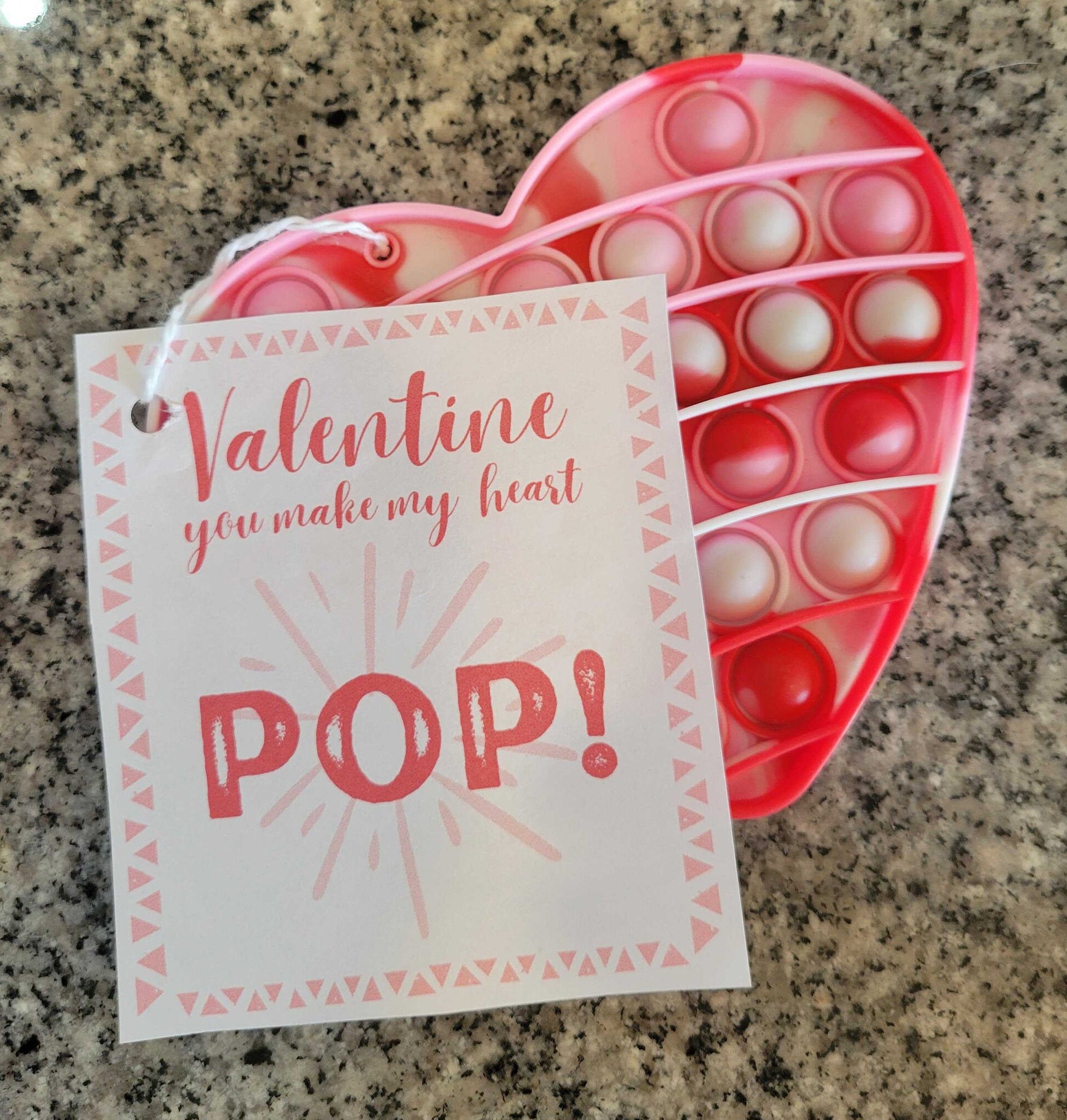 Ring Pop Valentine, Pop It Valentine, Popcorn Valentine, Printable ...