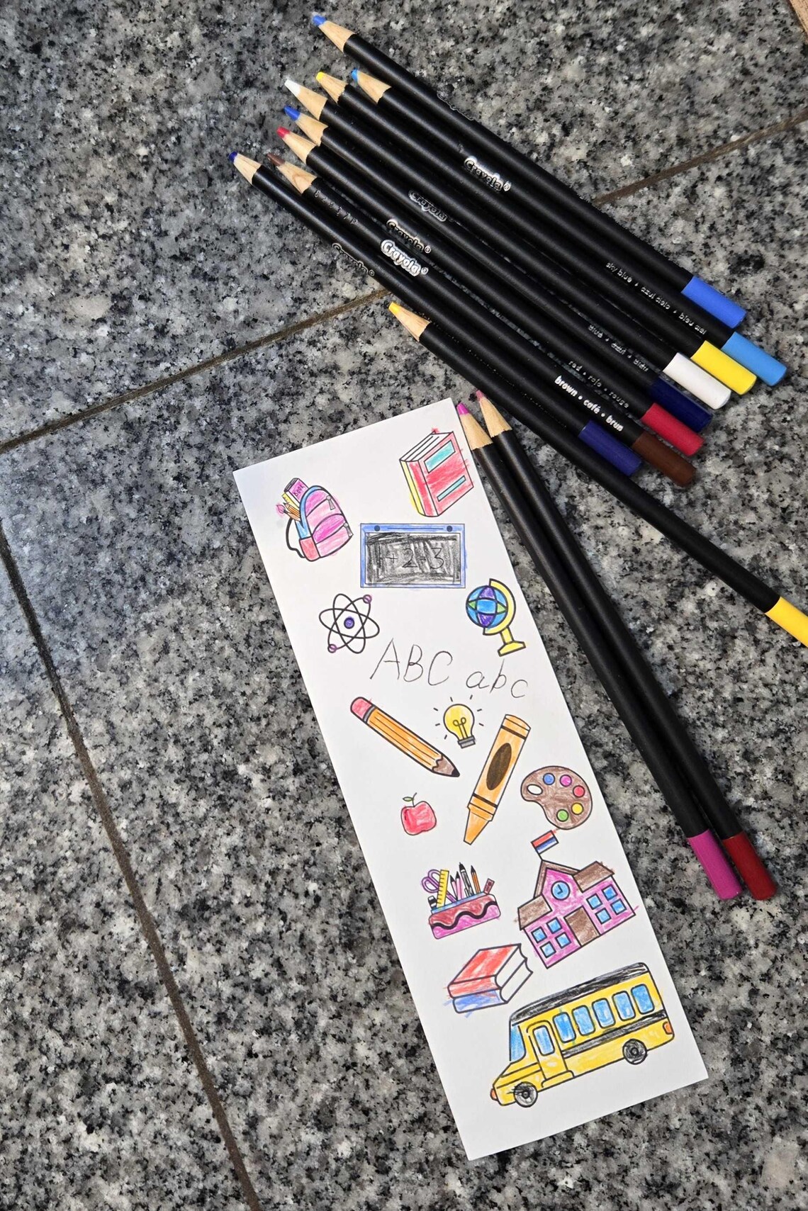 Bookmarks to Color Back to School, Printable Coloring Bookmarks ...