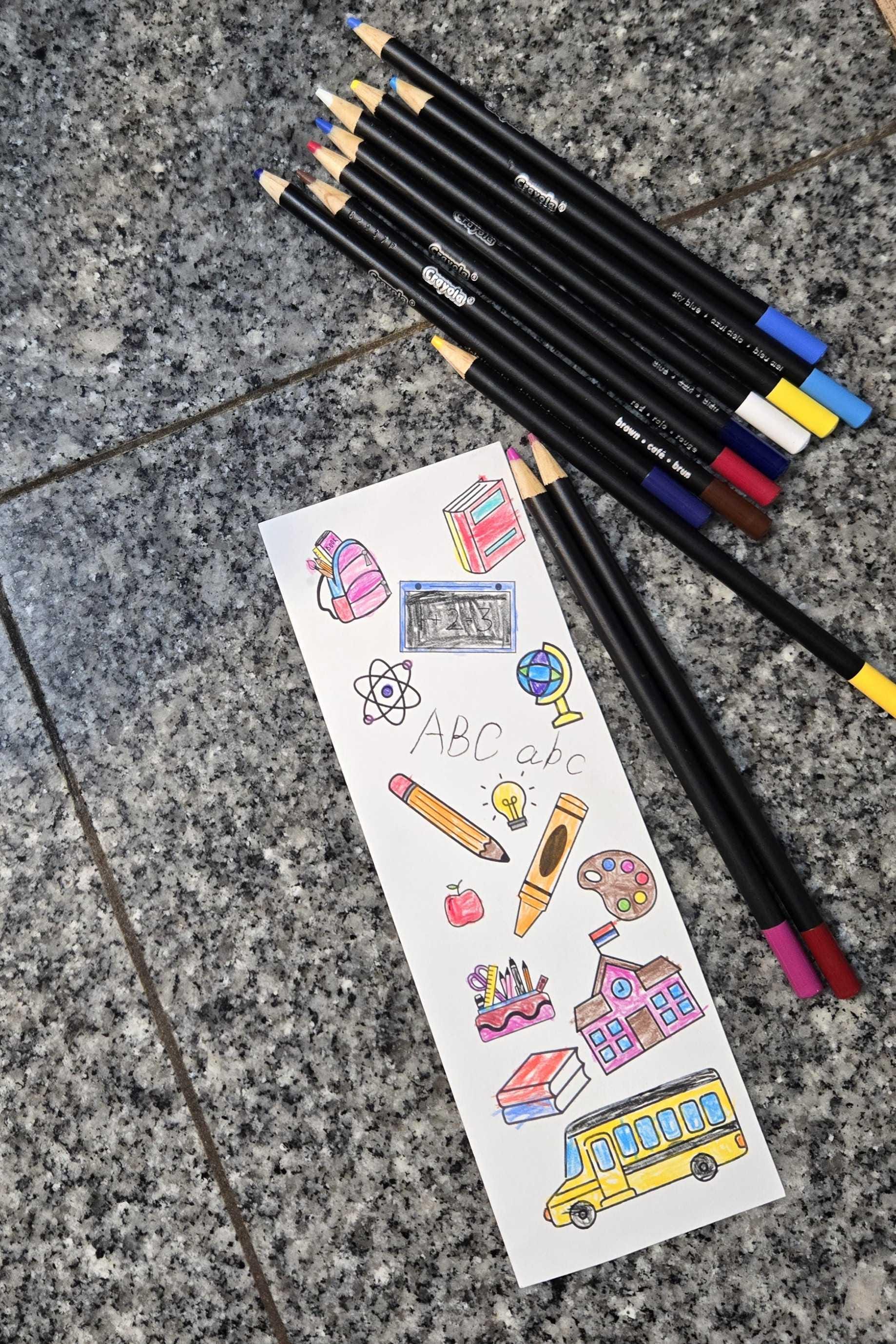 Bookmarks to Color - Back to School, Printable Coloring Bookmarks ...